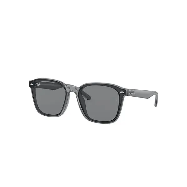 Ray-ban Sunglasses With Geometric Frame - Transparent Grey