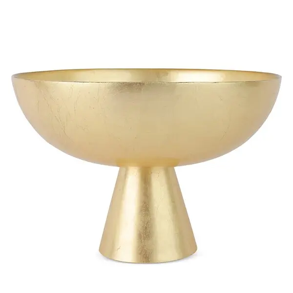 VIETRI Moon Glass Medium Pedestal Bowl - Gold