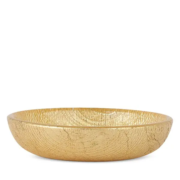 VIETRI Moon Glass Shallow Dipping Bowl - Gold