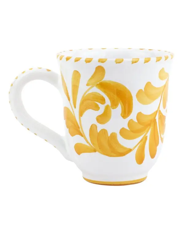 VIETRI Arezzo Aqua Mug - Yellow