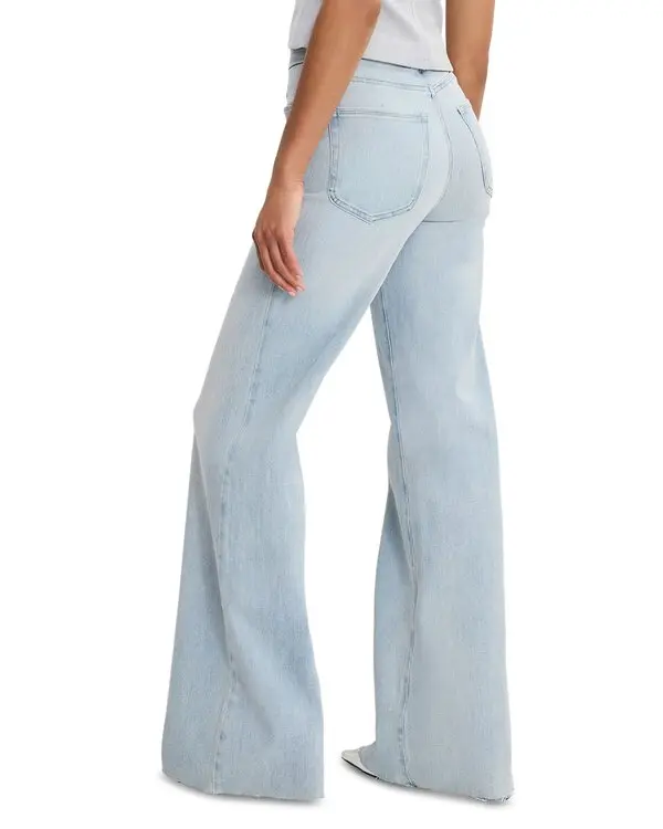 Good American Good Waist Palazzo Jeans - Indigo