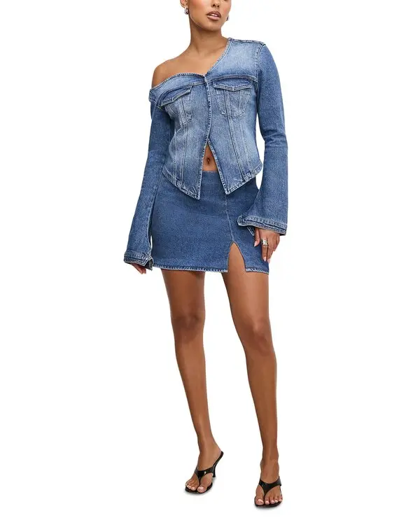 Good American Denim Mini Skirt