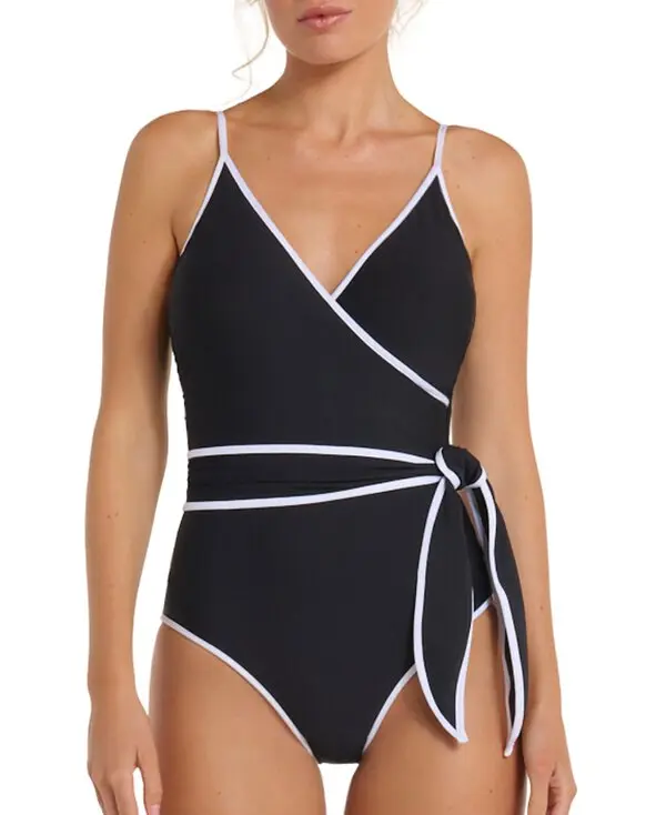 HERMOZA Amelia One-piece Swimsuit - Black / White