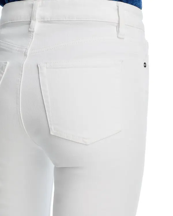 FRAME The Reboot High-rise Ankle Bootcut Jeans - White