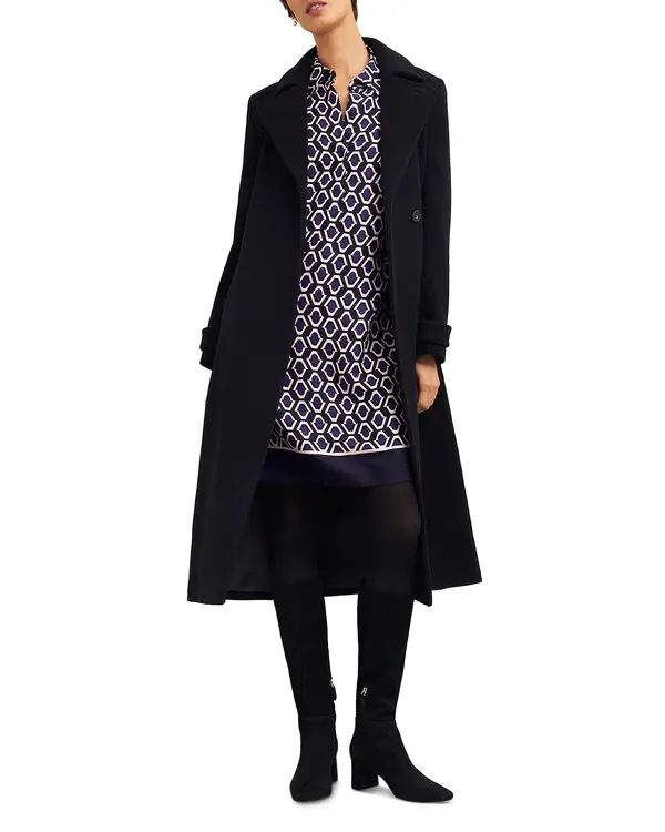 HOBBS LONDON Marciella Printed Tunic Dress - Purple Multi