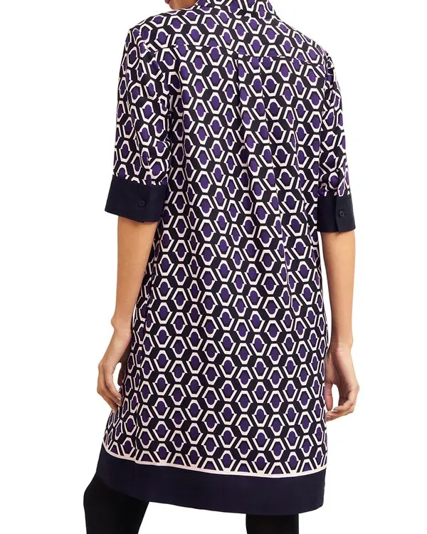 HOBBS LONDON Marciella Printed Tunic Dress - Purple Multi