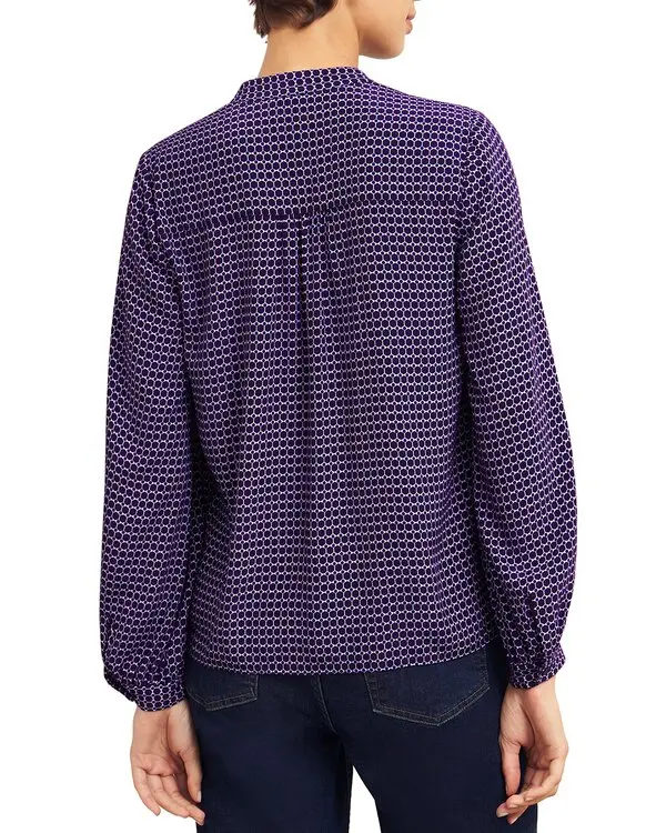 HOBBS LONDON Mila Printed Blouse - Purple Multi