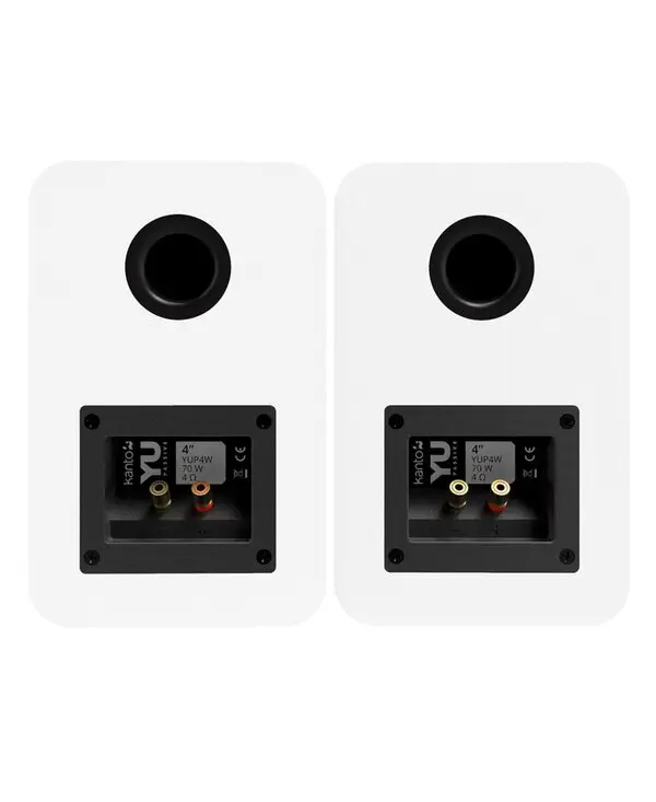 KANTO Yup4 Passive Bookshelf Speakers With 1" Silk Dome Tweeter & 4" Kevlar Woofer Pair