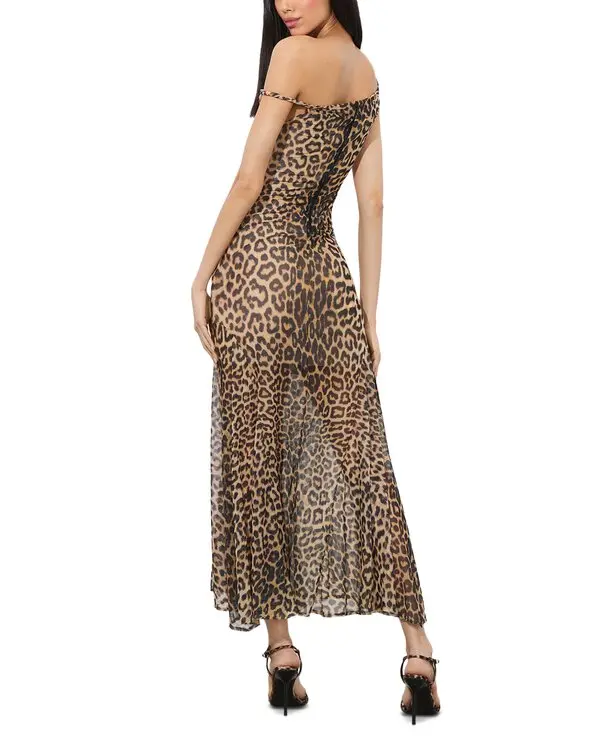 Alice + Olivia Bianca Twist Off-the-shoulder Dress