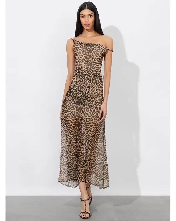 Alice + Olivia Bianca Twist Off-the-shoulder Dress