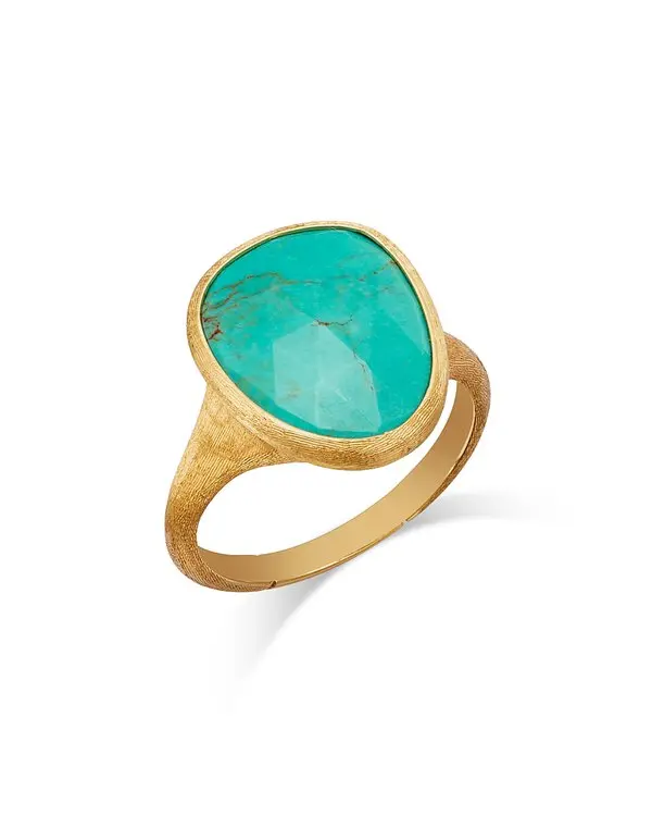 Marco Bicego 18k Yellow Turquoise Ring - Turquoise/gold