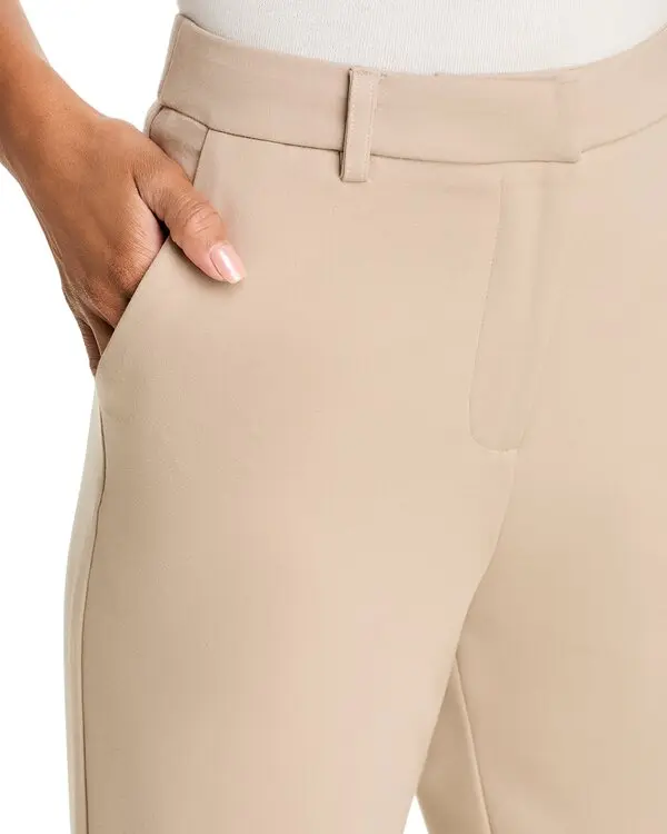 Aqua Knit Wide Leg Pants - Beige