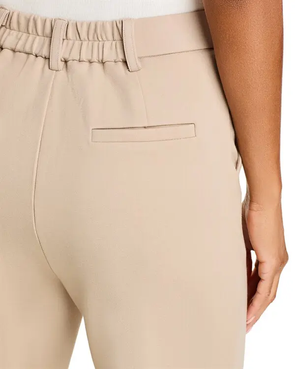 Aqua Knit Wide Leg Pants - Beige