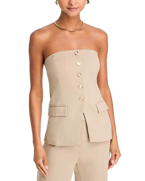 Aqua Knit Strapless Vest