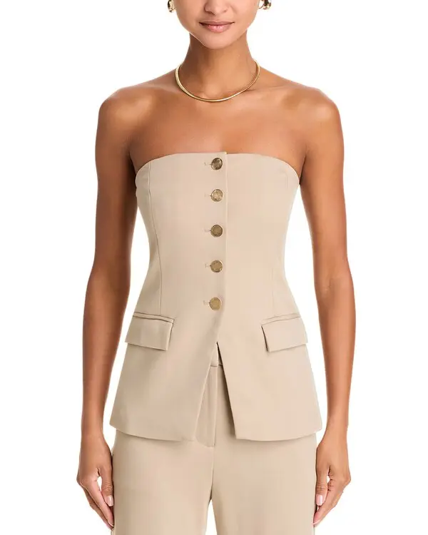 Aqua Knit Strapless Vest