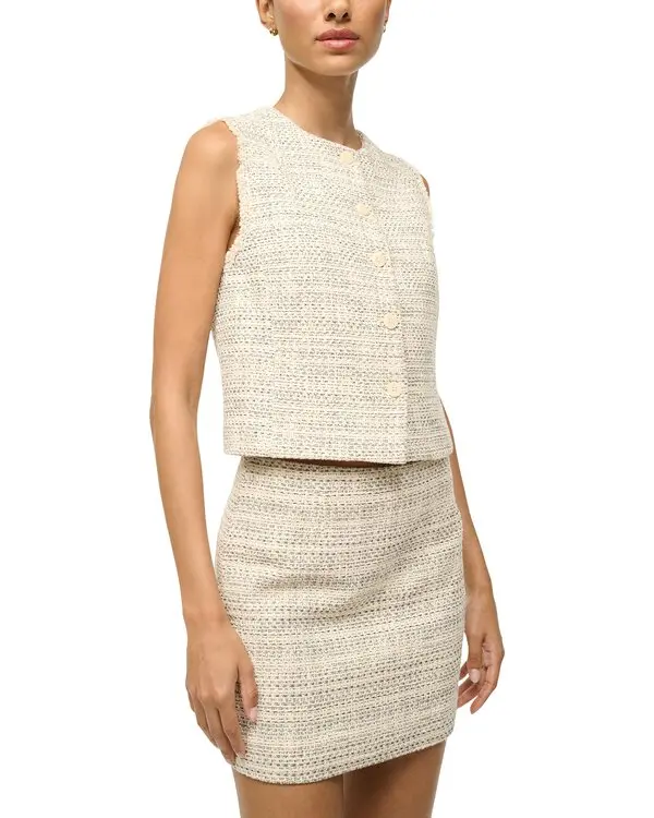 Staud Veronica Tweed Vest