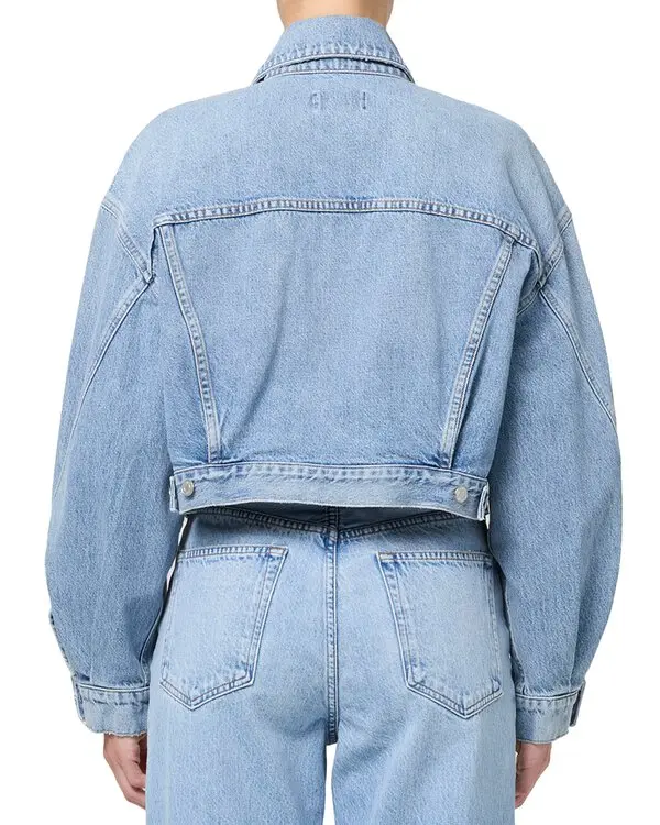 AGOLDE Palmer Cropped Denim Jacket - Space