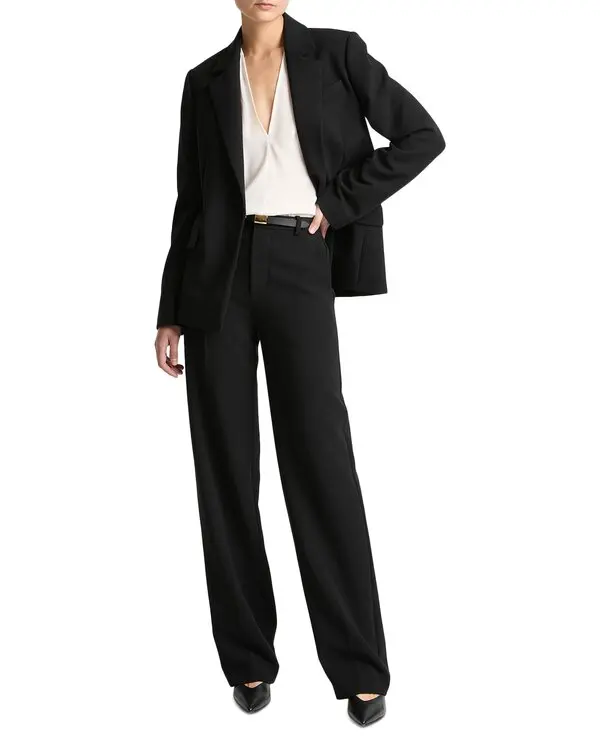 Vince High Rise Tailored Trousers - Black