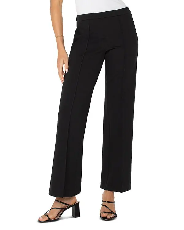 LIVERPOOL Pull On Wide Leg Pants - Black