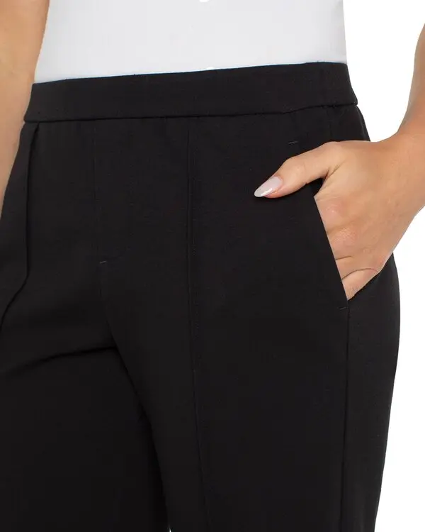 LIVERPOOL Pull On Wide Leg Pants - Black