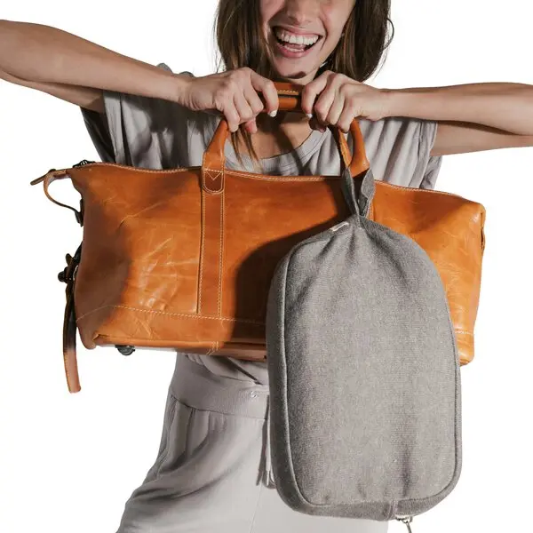 PINK LEMONADE Reversible Solid Travel Set - Brown