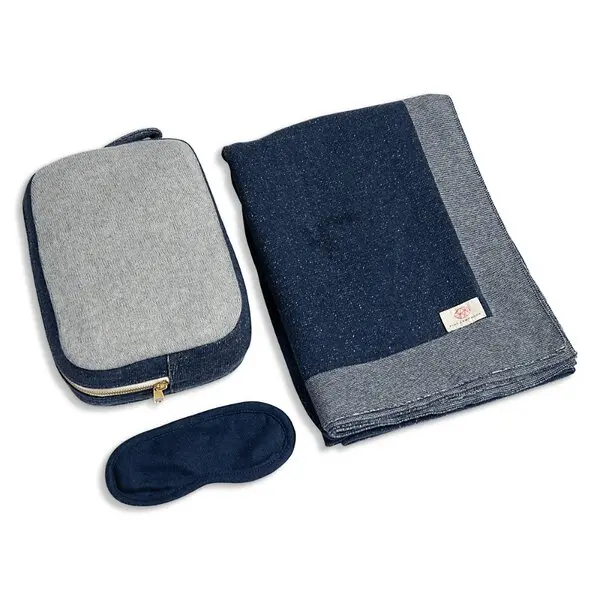 PINK LEMONADE Reversible Solid Travel Set - Navy