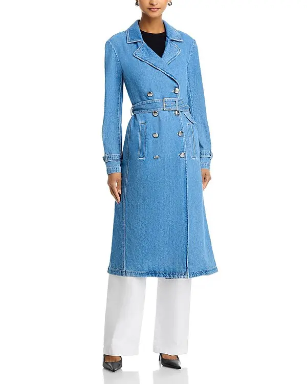 L'Agence Bradley Denim Trench Coat - Anaheim