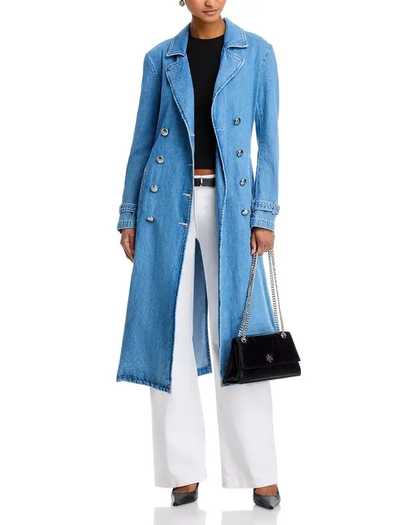 L'Agence Bradley Denim Trench Coat - Anaheim