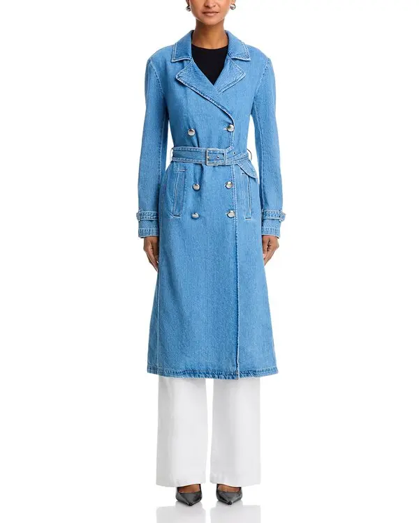 L'Agence Bradley Denim Trench Coat - Anaheim