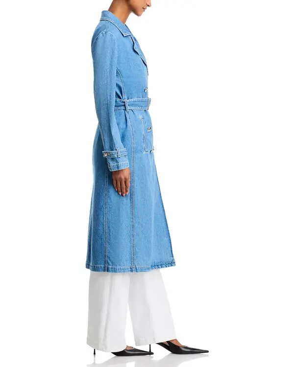 L'Agence Bradley Denim Trench Coat - Anaheim