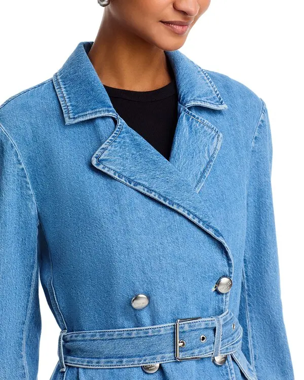 L'Agence Bradley Denim Trench Coat - Anaheim