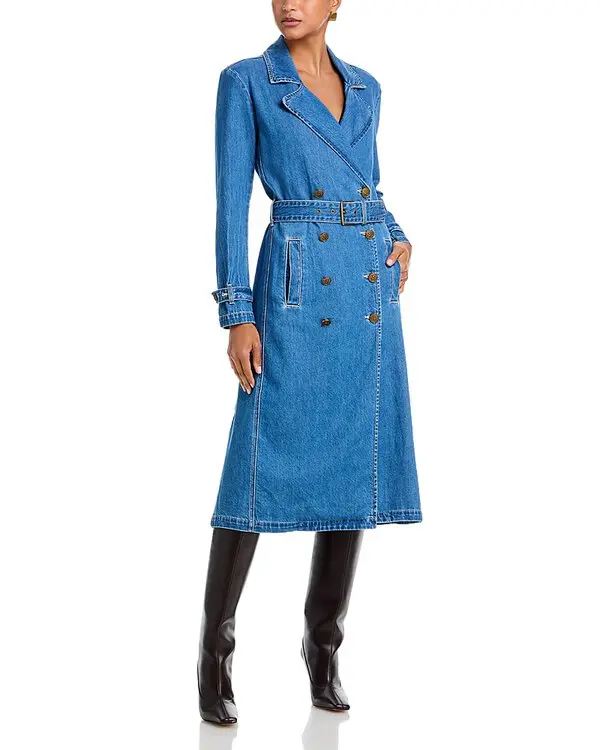 L'Agence Bradley Denim Trench Coat - Figueroa