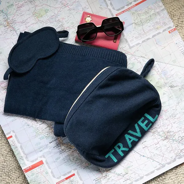PINK LEMONADE Words Travel Set - Navy
