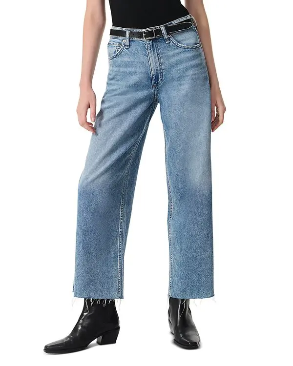Rag & Bone Featherweight Andi High-rise Wide-leg Ankle Jeans - Beacon