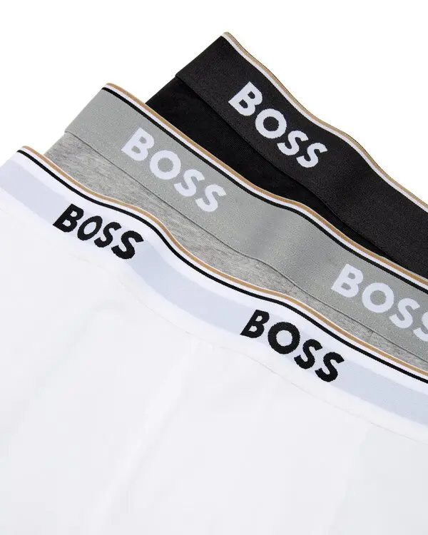 BOSS Power Boxer Trunks, Pack Of 3 - Assorted