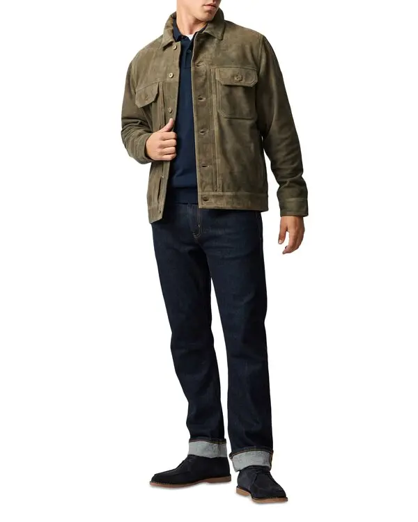 Rodd & Gunn Little River Leather Trucker Jacket