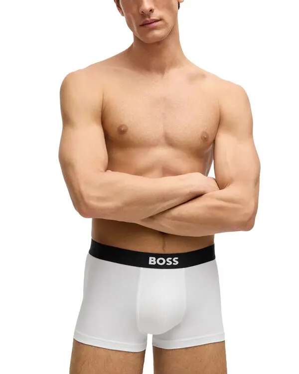 BOSS X David Beckham One Trunks, Pack Of 3 - White