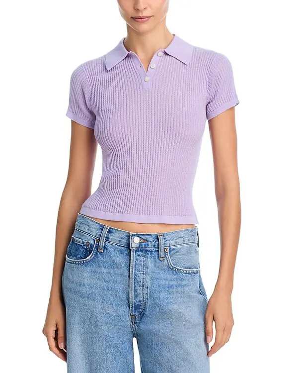 Guest In Residence Cashmere Polo Sweater - Dusk