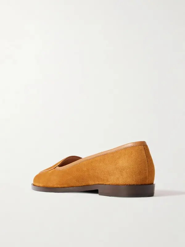 Bally Edlyn Leather-trimmed Suede Loafers