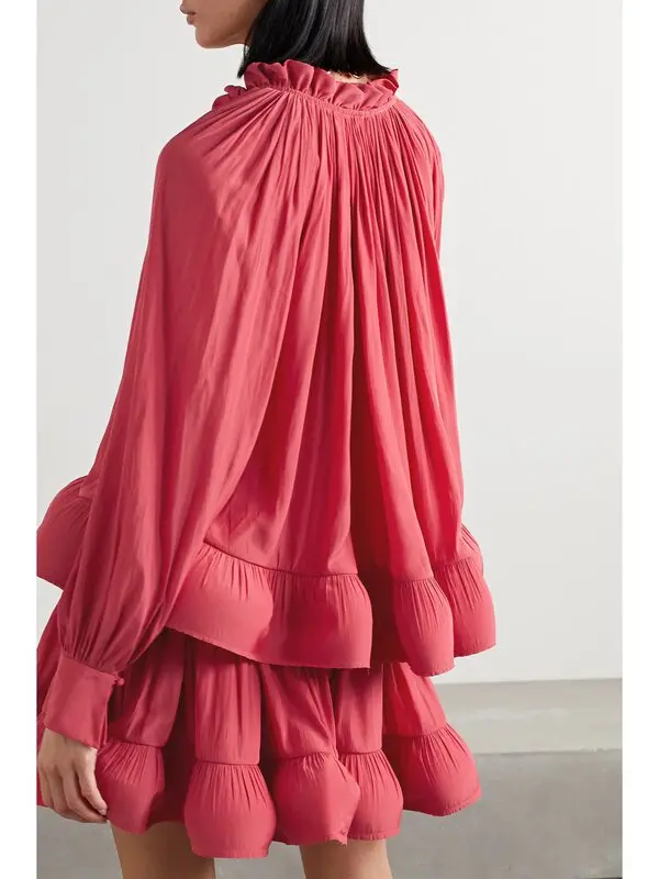 LANVIN Ruffled Gathered Blouse