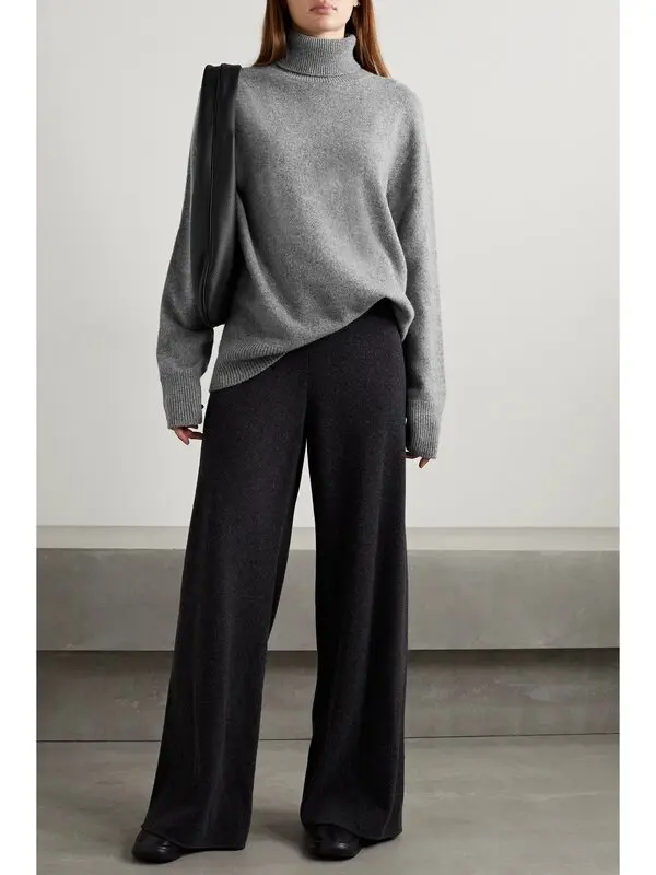 THE ROW Essentials Stepny Wool And Cashmere-blend Turtleneck Sweater