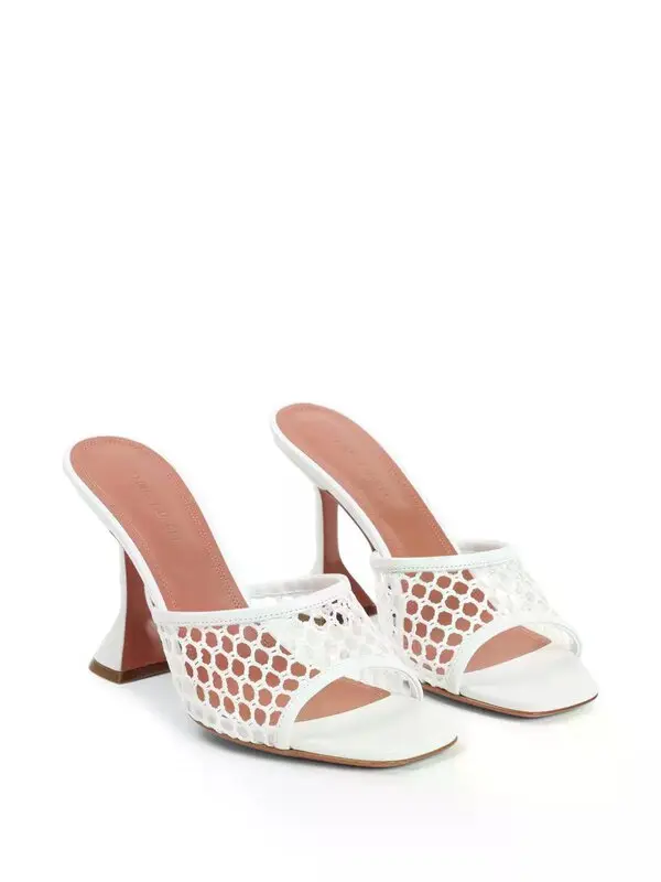 Amina Muaddi Leather Sandals
