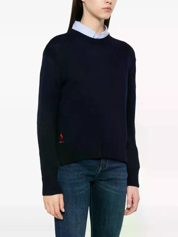 Polo Ralph Lauren Pony Motif Sweater - Blue