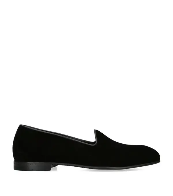 Zegna Gala Velvet Loafers
