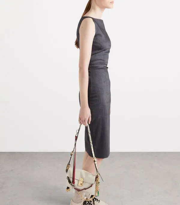 Prada Mohair-blend Midi Dress