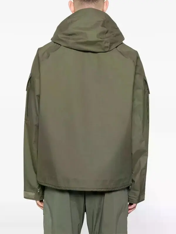 C.P. COMPANY Logo-patch Hooded Jacket - Green