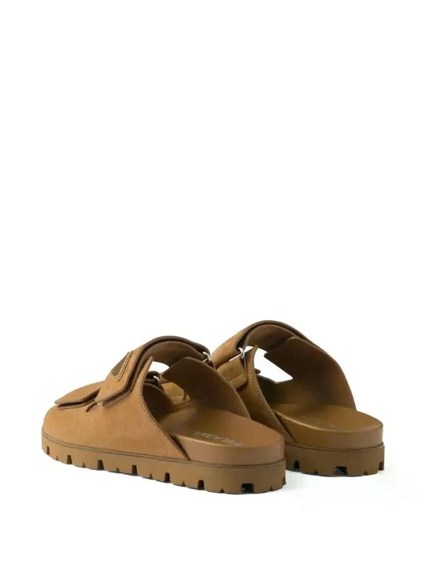 Prada Suede Sandals - Brown