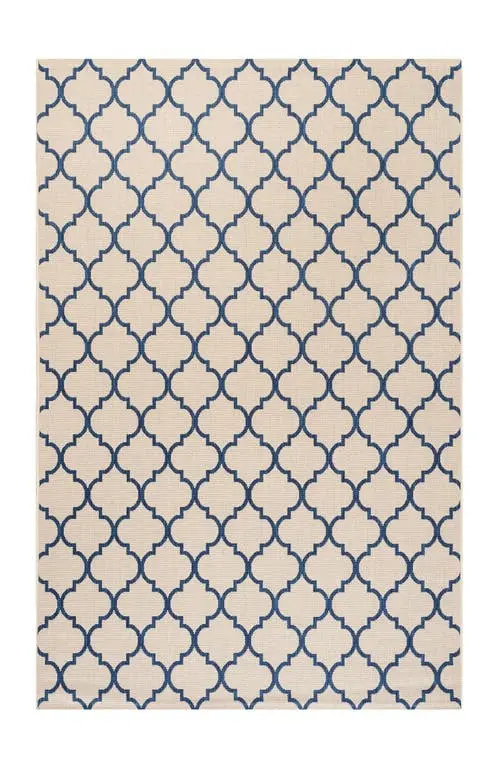 JONATHAN Y Galon Filigree Indoor/outdoor Area Rug - Beige/navy