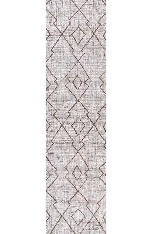 JONATHAN Y Carwa Diamond Trellis Indoor/outdoor Area Rug - Beige/brown