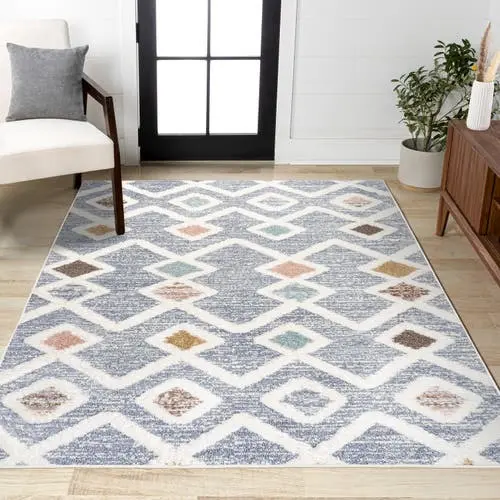 JONATHAN Y Monique Trellis High-low Area Rug